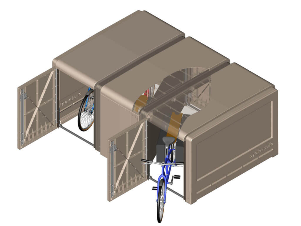 Cargo Bike Locker for Long Bikes | CycleSafe