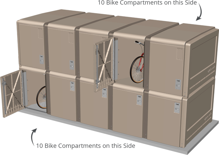 Reduce Your Parking Lot Footprint with Bike Lockers | CycleSafe